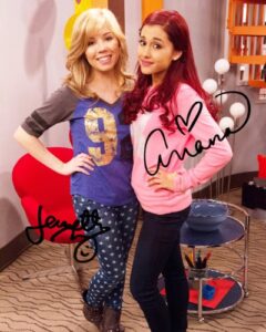 sam & cat duo reprint signed photo #4 rp jennette mccurdy ariana grande