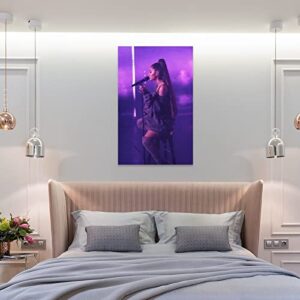 BIVEE Ariana Singer Grande Art Poster 08x12inch(20x30cm) Print Aesthetic Room Wall Decor for Family Bedroom Office Decorative Posters Gift Wall