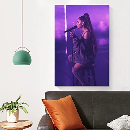 BIVEE Ariana Singer Grande Art Poster 08x12inch(20x30cm) Print Aesthetic Room Wall Decor for Family Bedroom Office Decorative Posters Gift Wall