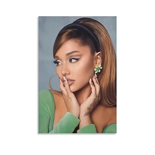 QIGUTRNG Ariana Star Singer Grande Poster Art Picture Print Modern Family Bedroom Decor Posters 11.81x7.8inch(20x30cm)