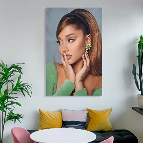 QIGUTRNG Ariana Star Singer Grande Poster Art Picture Print Modern Family Bedroom Decor Posters 11.81x7.8inch(20x30cm)