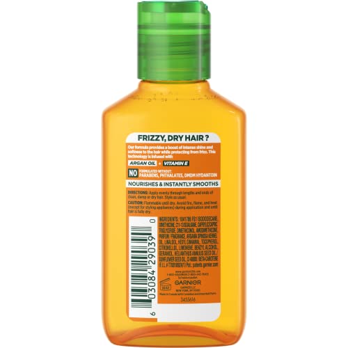 Garnier Fructis Sleek & Shine Moroccan Sleek Oil Treatment, Frizzy, Dry Hair, 3.75 Fl Oz (Packaging May Vary)