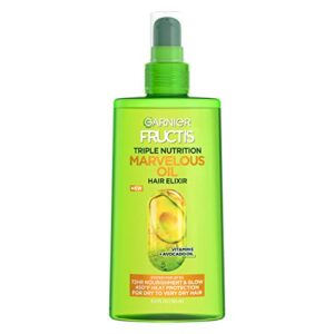 garnier hair care fructis triple nutrition marvelous oil hair elixir, 5 ounce