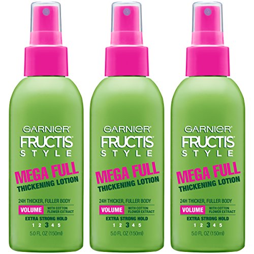 Garnier Fructis Style Mega Full Thickening Lotion for All Hair Types, 5 Ounce (3 Count)