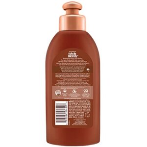 Garnier Whole Blends Sustainably Sourced Coconut Oil and Cocoa Butter Leave in Conditioner Treatment to Smooth and Control Frizzy Hair, 5.1 Fl Oz