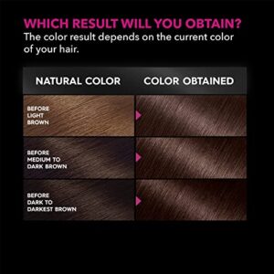 Garnier Hair Color Olia Ammonia-Free Brilliant Color Oil-Rich Permanent Hair Dye, 4.15 Dark Soft Mahogany, 1 Count (Packaging May Vary)