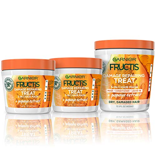 Garnier Hair Care Fructis Papaya Hair Treat Mask - 1 400mL + 2 100mL Kit