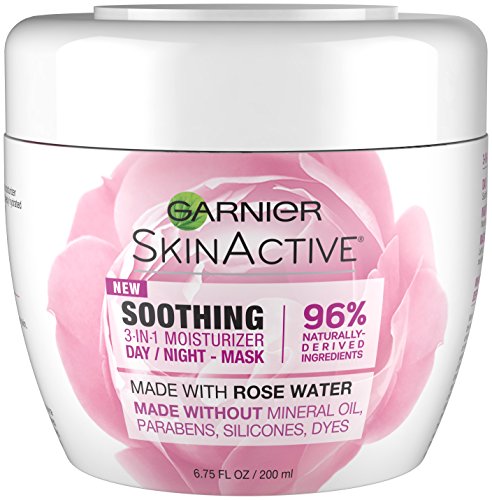 Garnier SkinActive 3-in-1 Face Moisturizer with Rose Water, 6.7 Fl Oz (Pack of 1)