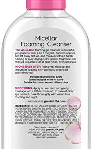 Garnier SkinActive Micellar Foaming Face Wash, For All Skin Types, 6.7 fl oz