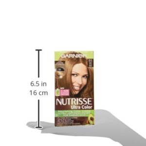 Garnier Hair Color Nutrisse Ultra Color Nourishing Creme, B3 Golden Brown (Spiced Rum) Permanent Hair Dye, 1 Count (Packaging May Vary)