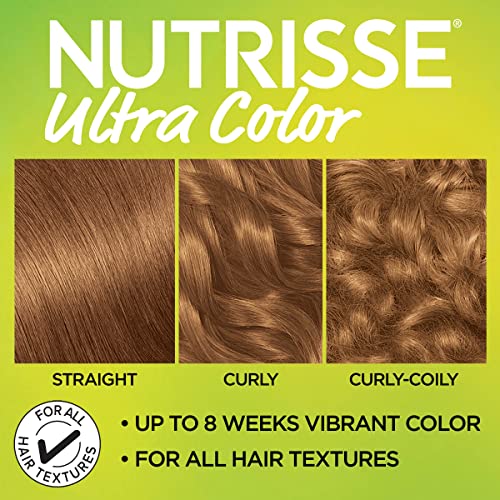 Garnier Hair Color Nutrisse Ultra Color Nourishing Creme, B3 Golden Brown (Spiced Rum) Permanent Hair Dye, 1 Count (Packaging May Vary)