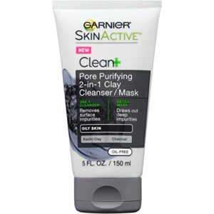 garnier skinactive men’s pore purifying charcoal face wash & mask, 5 fl. oz.