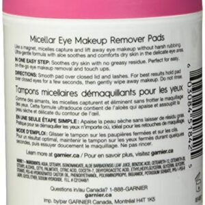 Garnier Micellar Eye Makeup Remover Pads Facial Treatment Pads, 100 Count