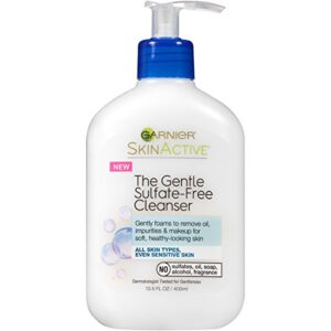 garnier skinactive gentle sulfate-free foaming face wash, 13.5 ounce