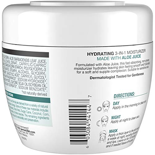 Garnier SkinActive 3-in-1 Face Moisturizer with Aloe, For Dry Skin, 6.75 fl. oz.