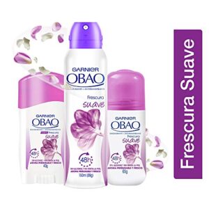 (Pack of 4) Garnier OBAO for Women, 48 Hour Roll on Deodorant & Antiperspirant, Soft Freshness, 65 g each by Garnier OBOA by Garnier OBOA