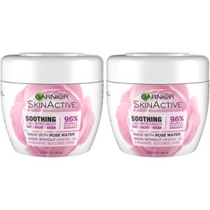 garnier skinactive 3-in-1 face moisturizer with rose water, 6.7 fl oz (pack of 2) (packaging may vary)