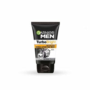 garnier men power white anti-pollution double action facewash, 100gm