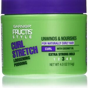 Garnier Fructis Style Curl Stretch Loosening Pudding, 4 Ounce Jar, For Naturally Curly Hair