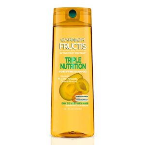 garnier fructis triple nutrition shampoo, dry to very dry hair, 12.5 fl. oz.