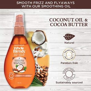 Garnier Whole Blends Smoothing Oil, Coconut Oil & Cocoa Butter Extracts 3.4 Fl Oz (1 Count)