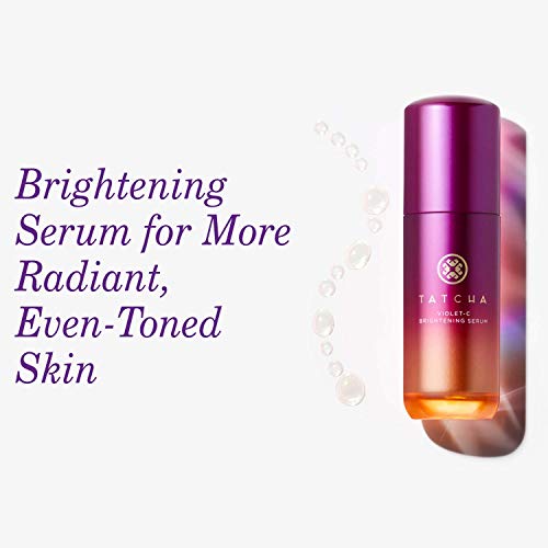 TATCHA Violet-C Brightening Serum | 20% Vitamin C + 10% AHAs | Pure Ingredients to Help Soften & Smooth for More Radiant, Even-Toned Skin | 1 oz