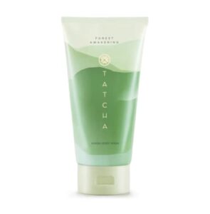 tatcha forest awakening hinoki body wash: soft exfoliating scrub, 200 ml | 6.8 fl oz