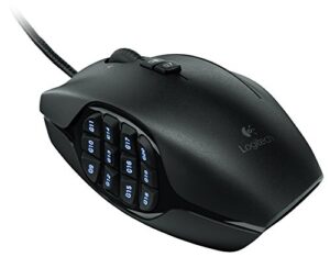 logitech g600 mmo gaming mouse, rgb backlit, 20 programmable buttons