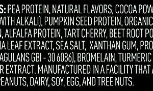 Vega Sport Premium Vegan Protein Powder Chocolate (19 Servings) 30g Protein, 5g BCAAs, Low Carb, Keto, Dairy/ Gluten Free, Non GMO, Pea Protein for Women & Men, 1.8 lbs (Packaging May Vary)