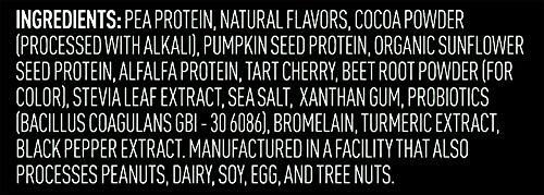 Vega Sport Premium Vegan Protein Powder Chocolate (19 Servings) 30g Protein, 5g BCAAs, Low Carb, Keto, Dairy/ Gluten Free, Non GMO, Pea Protein for Women & Men, 1.8 lbs (Packaging May Vary)