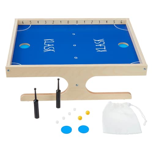 KLASK: The Magnetic Award-Winning Party Game of Skill - for Kids and Adults of All Ages That’s Half Foosball, Half Air Hockey