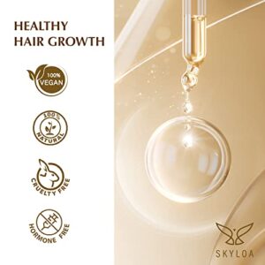 Skyloa Hair Growth Serum, Vegan Hair Serum, Hair Growth Oil For Women, Hair Serum For Hair Growth Scalp Serum, Hair Regrowth Treatment For Women Fuller-Looking, Thicker And Healthier 30ml