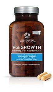 foligrowth™ hair growth supplement for thicker fuller hair | approved* by the american hair loss association | revitalize thinning hair, backed by 20 years of experience in hair loss treatment clinics