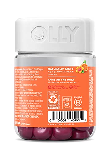 OLLY Heavenly Hair Gummies, Supports Strong Healthy Hair Growth, Keratin, Biotin, Amla, Grapefruit Flavor, 30 Day Supply - 60 Count