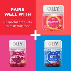 OLLY Heavenly Hair Gummies, Supports Strong Healthy Hair Growth, Keratin, Biotin, Amla, Grapefruit Flavor, 30 Day Supply - 60 Count