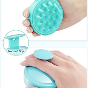 HEETA Hair Shampoo Brush, Scalp Care Hair Brush with Soft Silicone Scalp Massager (Green)