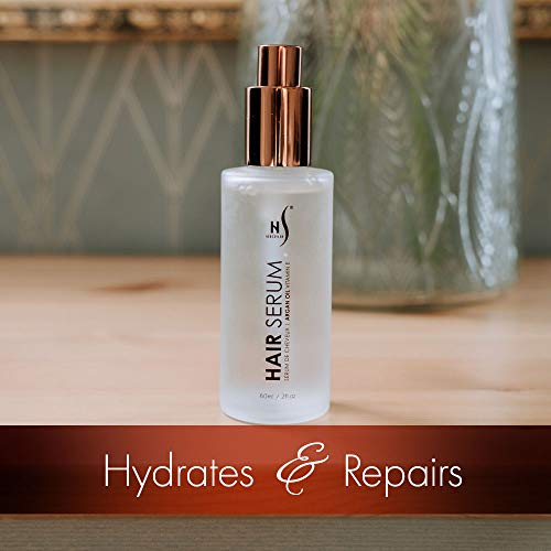 Herstyler Hair Repair Serum - Argan Oil Hair Serum, Vitamin E Hair Serum and Aloe Vera Hair Serum for Frizz Control, Shine and Straightening - Coz Love is in the Hair - 2 Fl. Oz, 60 Ml