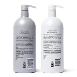 Nexxus Shampoo and Conditioner for Dry Hair Therappe Humectress Silicone-Free, Moisturizing Caviar Complex and Elastin Protein 33.8 oz 2 Count