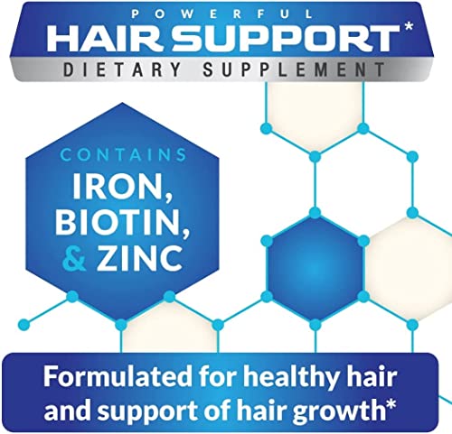 DHT Blocker Hair Growth Support Supplement - Supports Healthy Hair Growth, Healthy Thick Strong Hair - Saw Palmetto + Hair Vitamins for Women & Men - May Support Healthy DHT Levels - Low Loss Capsules