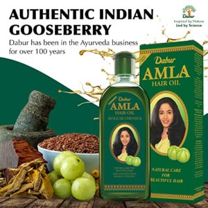 Dabur Amla Hair Oil - Amla Oil, Amla Hair Oil, Amla Oil for Healthy Hair and Moisturized Scalp, Indian Hair Oil for Men and Women, Bio Oil for Hair, Natural Care for Beautiful Hair (500ml)