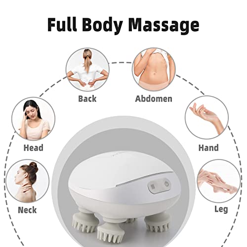 MOUNTRAX 5 in 1 Electric Scalp Massager, Portable Heated Head Massager Kneading 88 Massage Nodes, 2 Massage Styles & 3 Speed Modes, Body Massager for Deep Cleansing, Relief, Hair Growth