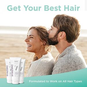 Hair Loss Shampoo | DHT Fighting Vegan Formula for Thinning Hair Developed by Dermatologists | Experience Healthier, Fuller and Thicker Looking Hair - Shapiro MD | 1-Month Supply