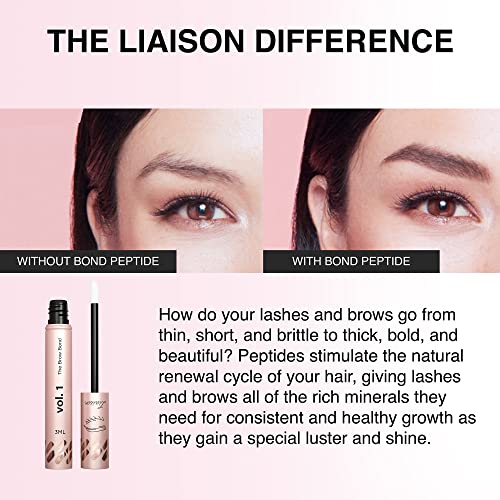 Liaison Brow Bond Eyebrow Growth Serum - Brow Growth Complex - Boost & Enhancer for Longer, Fuller, & Thicker Eyebrows - Vegan, Cruelty Free, Paraben Free & Talc Free - Irritation Free Formula