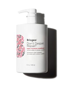 briogeo don’t despair, repair super moisture conditioner for dry, damaged or color treated hair | repairs straight, wavy and curly hair | vegan, phalate & paraben-free | 33.8 ounces