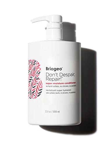 Briogeo Don’t Despair, Repair Super Moisture Conditioner for Dry, Damaged or Color Treated Hair | Repairs Straight, Wavy and Curly Hair | Vegan, Phalate & Paraben-Free | 33.8 Ounces