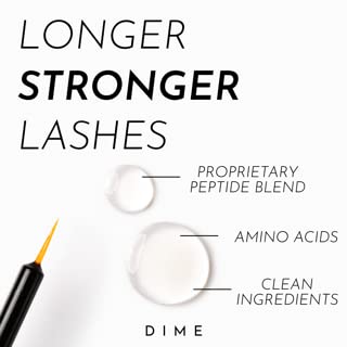 DIME Beauty Eyelash Boost Serum, Eyelash Serum, Lash Serum and Eyelash Serum for Healthier, Longer, Thicker Eyelashes, 1 Count