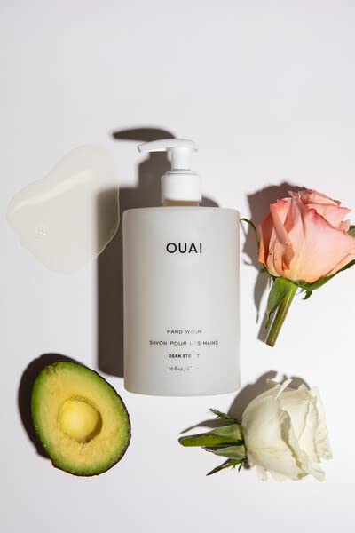 OUAI Hand Wash and Hand Lotion, Moisturizes and Exfoliates with Daily Use, Made with Jojoba Esters, Avocado and Rosehip Oils, Dean Street Scent, 16 oz each…