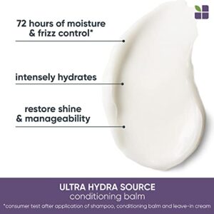 BIOLAGE Ultra Hydra Source Conditioning Balm | Deep Hydrating Conditioner | Renews Hair's Moisture | For Very Dry Hair | Silicone-Free | Vegan | 33.8 Fl. Oz.