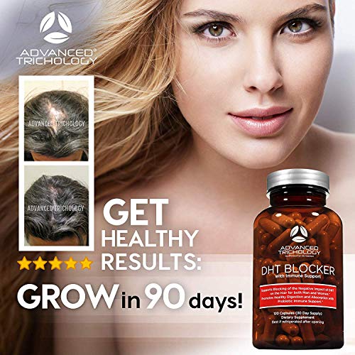 DHT Blocker - Hair Growth Supplement for Genetic Thinning for Men and Women | Approved* by American Hair Loss Association | Guaranteed, Backed by 20 Years of Experience in Hair Loss Treatment Clinics