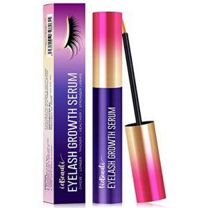 premium eyelash serum by viebeauti, lash boosting serum for longer, fuller thicker looking lashes (3ml), (packaging may vary)